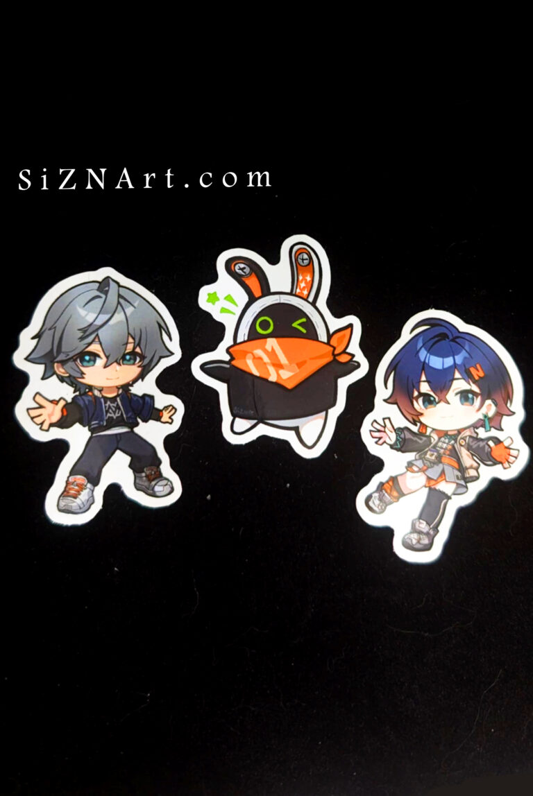 Zenless Zone Zero ZZZ Chibi Original Art Stickers – Siznart