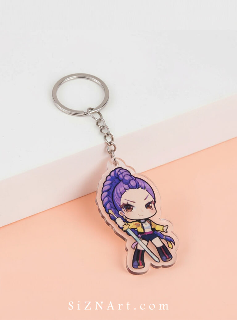 Kpop Demon Hunters – KPDH Mira Zoey Rumi Clear Acrylic Keychains – Siznart