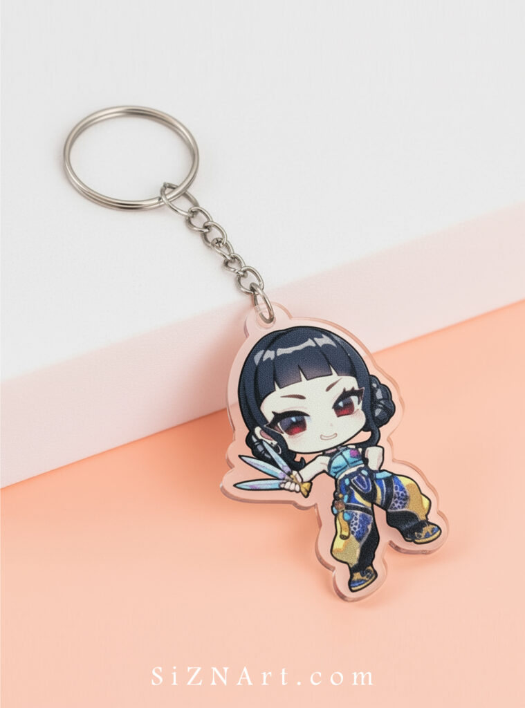 Kpop Demon Hunters – KPDH Mira Zoey Rumi Clear Acrylic Keychains – Siznart